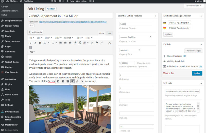 Web based content management - Editable website solution