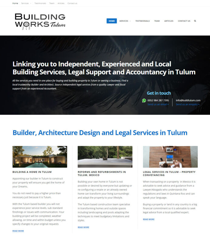 Web design and development works in Marbella, Costa del Sol